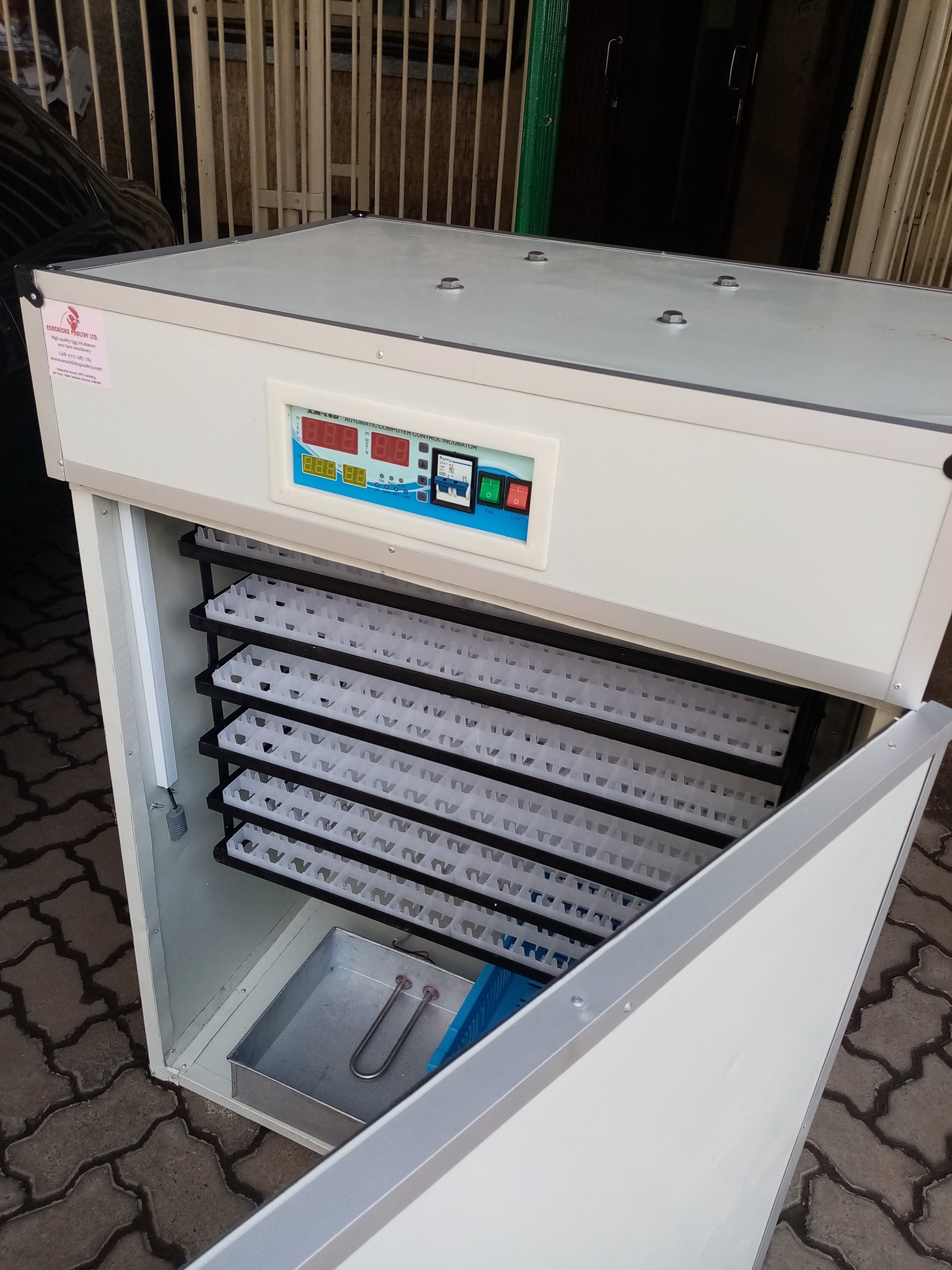 1056 Eggs Incubator Fully Automatic Poultry Hatcher Machine with Temperature Control, for ...